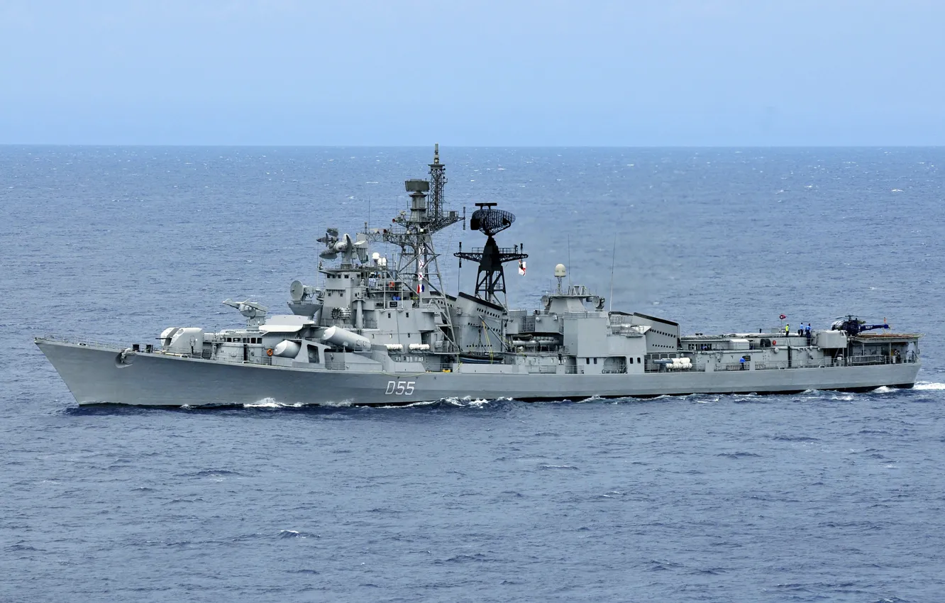 Wallpaper India, Navy, squadron, destroyer, the project 61МЭ, Ranvijay ...