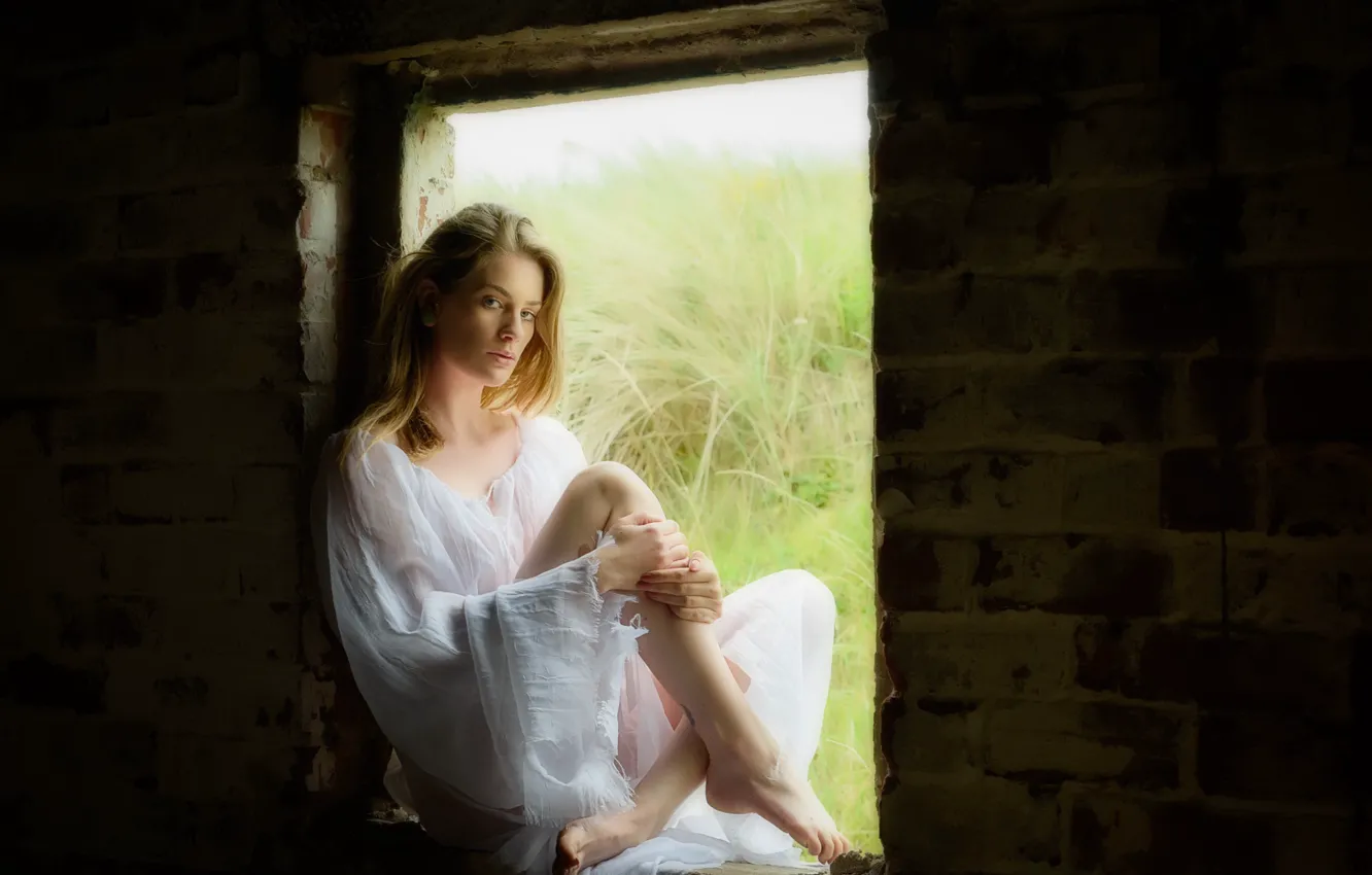 Wallpaper girl, pose, window for mobile and desktop, section девушки ...