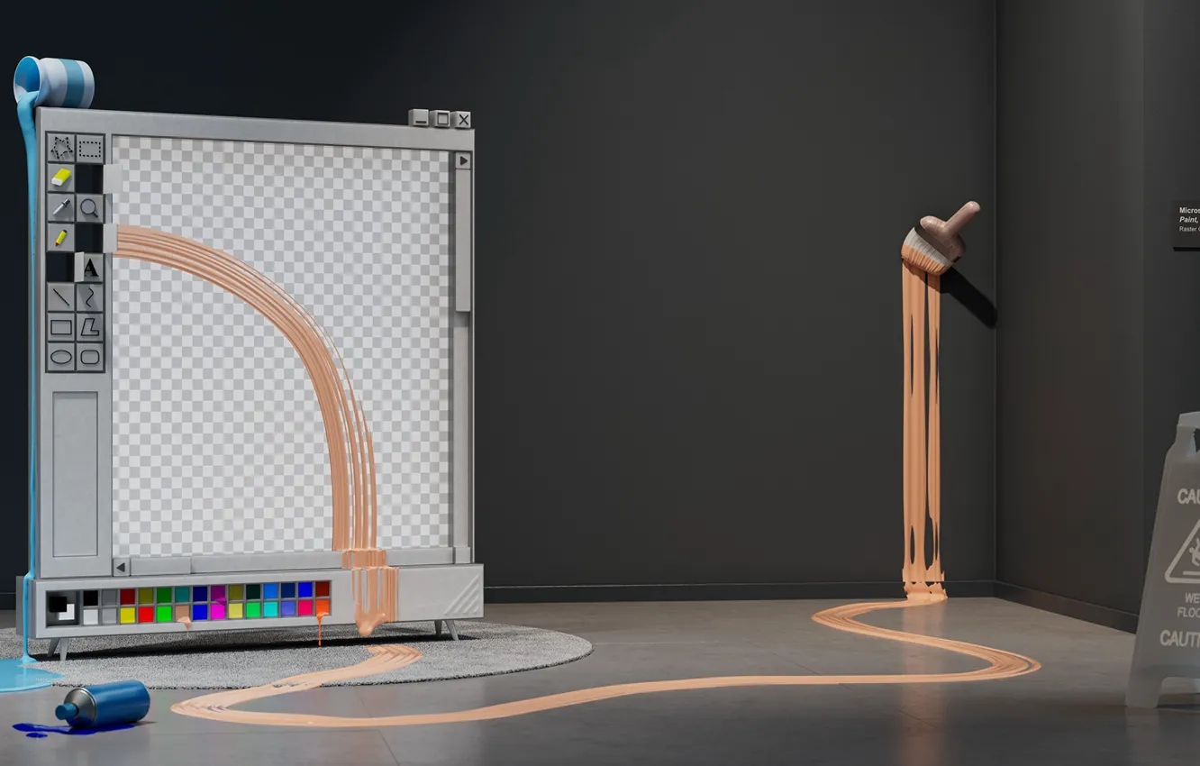 Wallpaper microsoft, paint, nostalgia for mobile and desktop, section ...