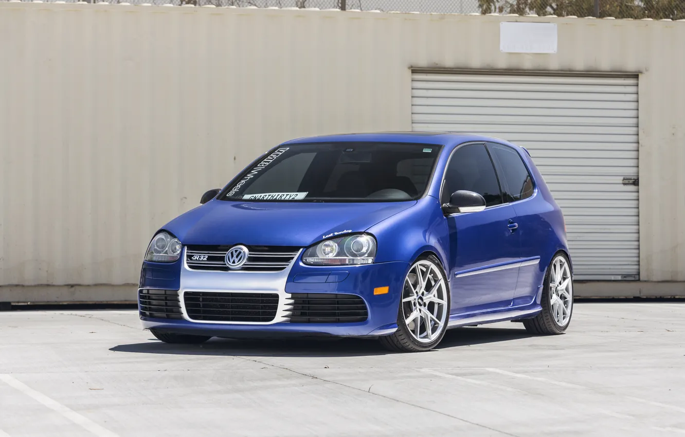 Wallpaper Volkswagen, Blue, R32, Golf, Pearl, MK5, Deep images for ...