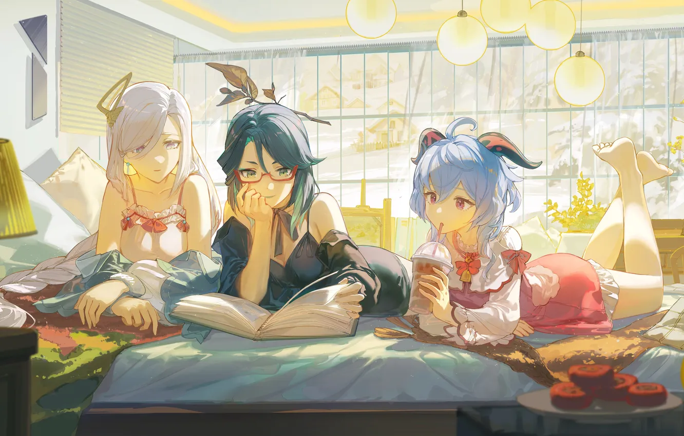 Wallpaper girl, room, Genshin Impact, Genshin Impact for mobile and ...