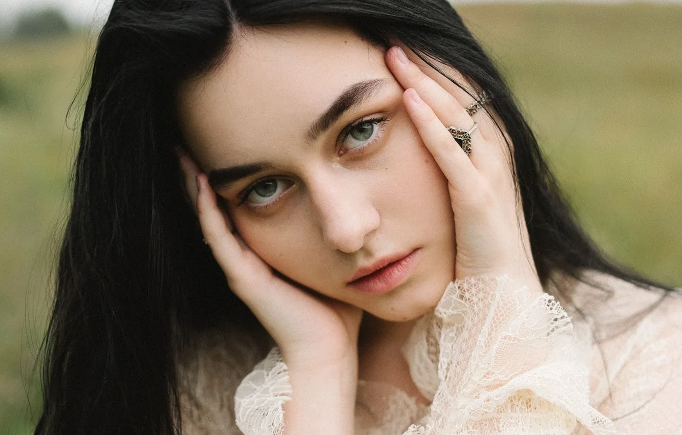 Wallpaper look, brunette, Alisa, Andrey Rybalko for mobile and desktop ...