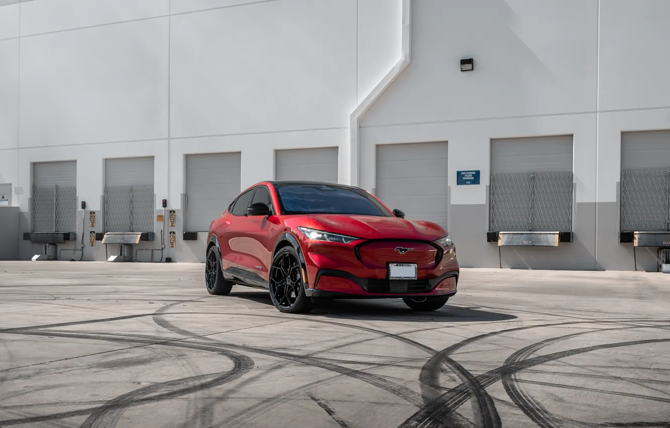 Wallpaper Ford, Red, Mustang Mach E images for desktop, section ford ...