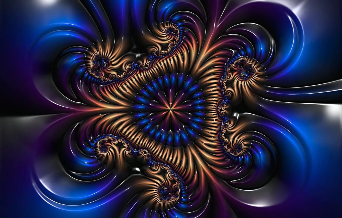 Wallpaper abstraction, pattern, fractals, fractal, geometry, ornament ...