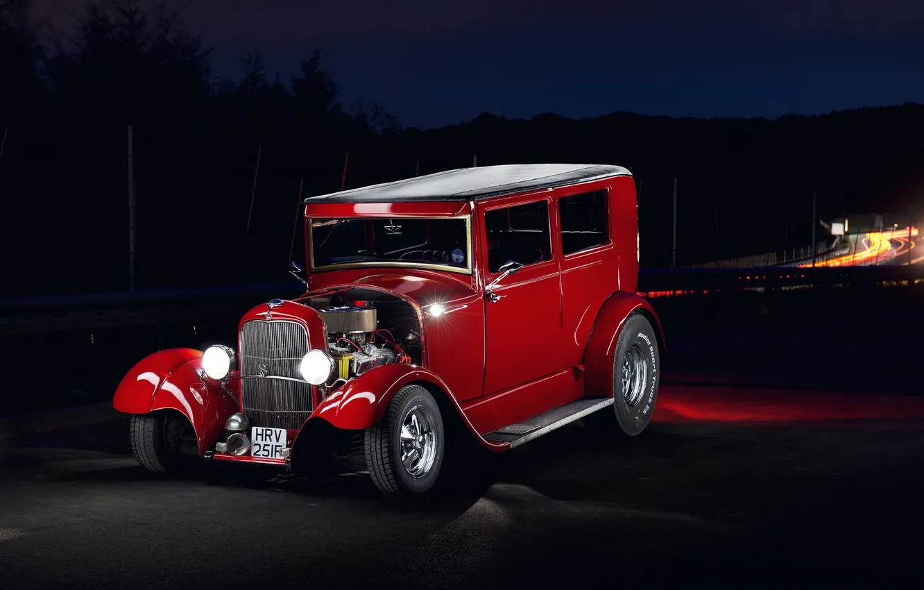 Wallpaper car, Hot Rod, Red Ford for mobile and desktop, section машины ...