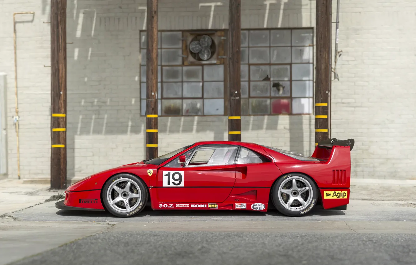 Wallpaper Ferrari, F40, side view, Ferrari F40 LM by Michelotto for ...