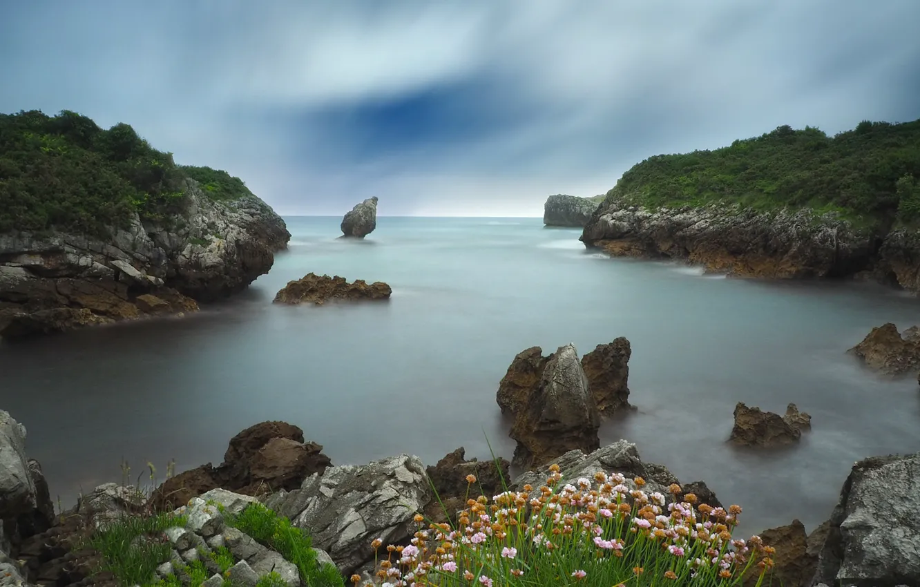 Wallpaper sea, rocks, shore for mobile and desktop, section пейзажи ...