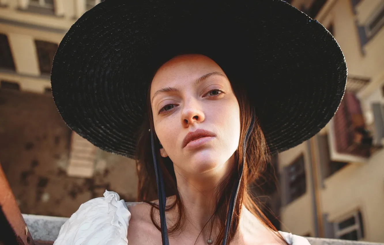 Wallpaper portrait, hat, attraction, Andrey Vasilyev for mobile and desktop, section девушки ...