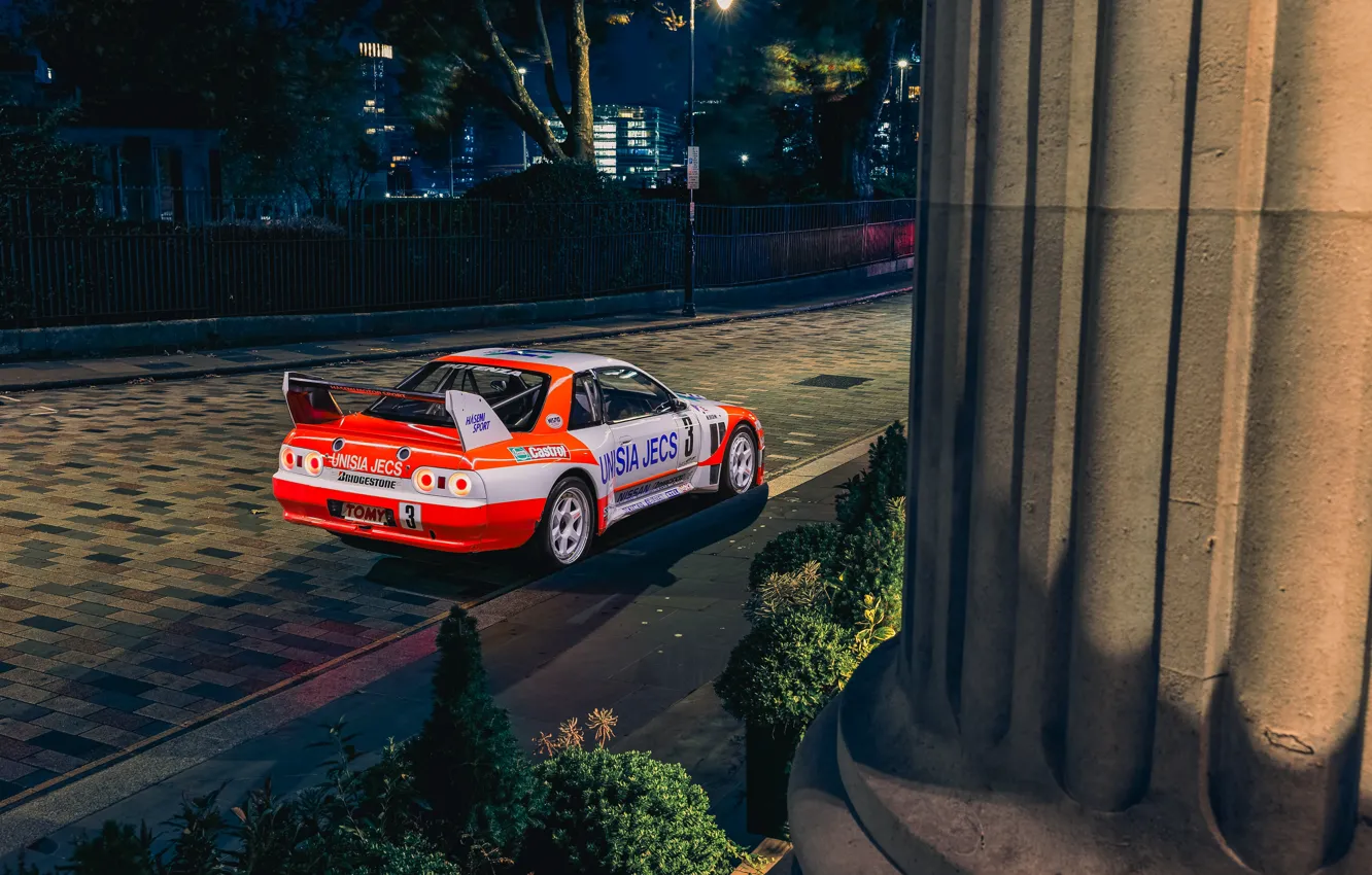 Wallpaper Nissan, R32, skyline, rear view, Nissan Skyline GT-R Hasemi ...