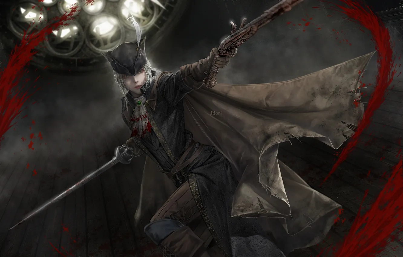 Wallpaper girl, weapons, cloak, bloodborne for mobile and desktop ...