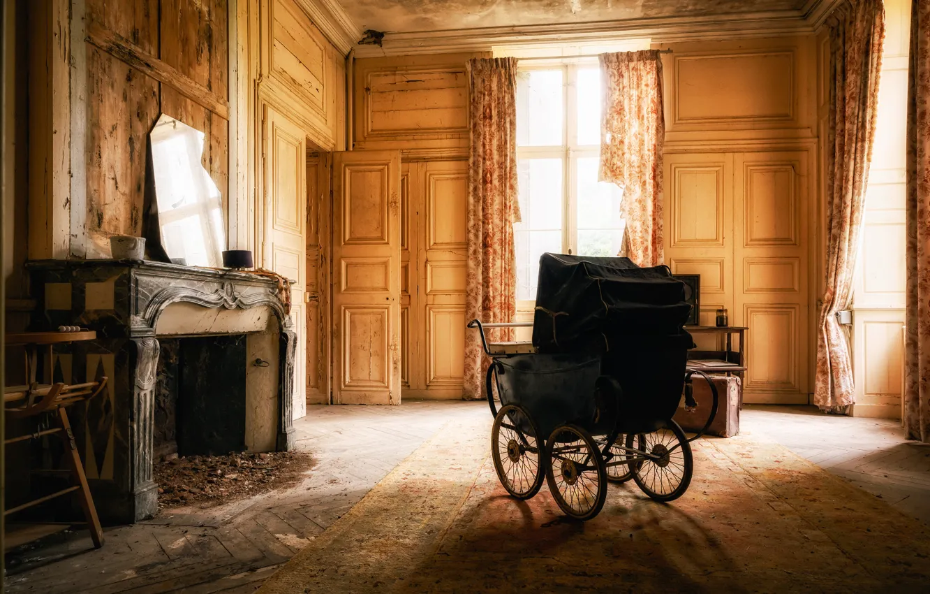 Wallpaper light, old, house, retro, room, wall, past, Windows for ...