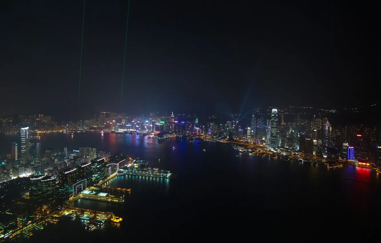 Wallpaper night, the city, river, Pearl of the Orient, Pearl Of The ...