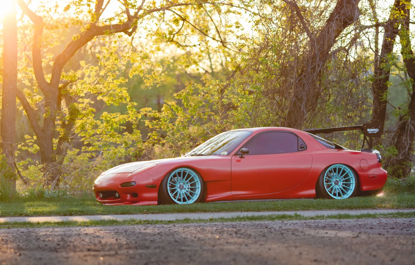 Wallpaper Mazda, Red, RX-7 for mobile and desktop, section mazda ...