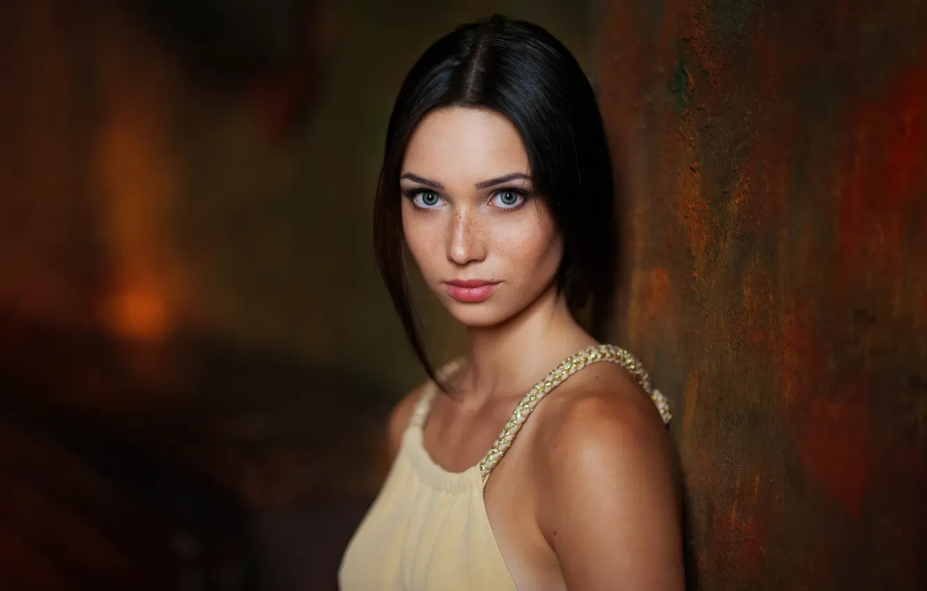 Wallpaper girl, bokeh, lips, look, Mariya Volokh, Maria Voloh, Maria ...