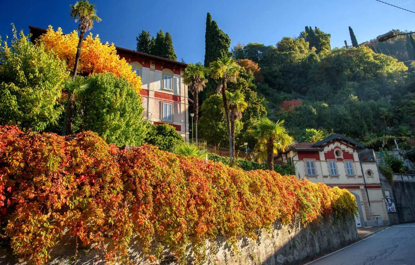 Wallpaper autumn, Italy, Lombardy, Varenna images for desktop, section ...