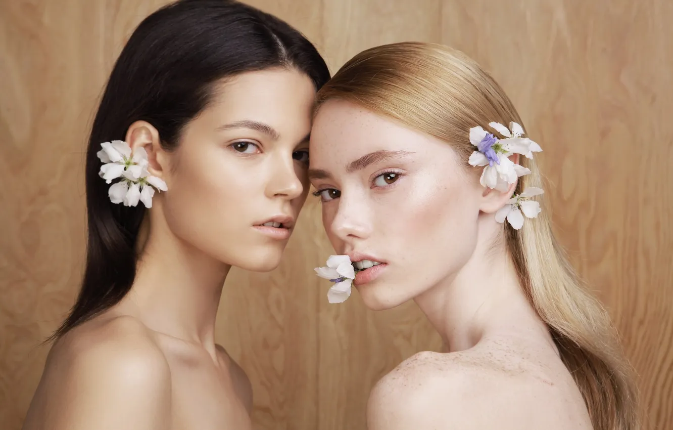 Wallpaper girls, flowers, look, models, gorgeous for mobile and desktop ...