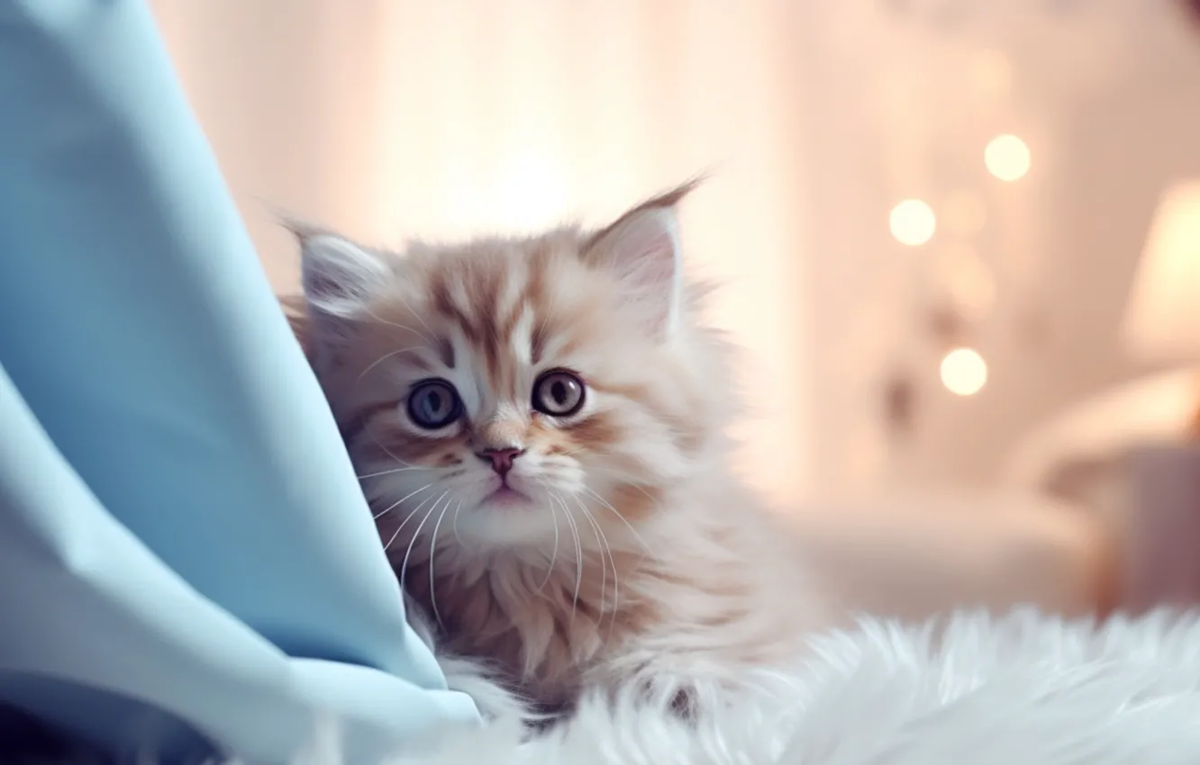 Wallpaper cat, look, pose, kitty, face, AI art, neural network for ...