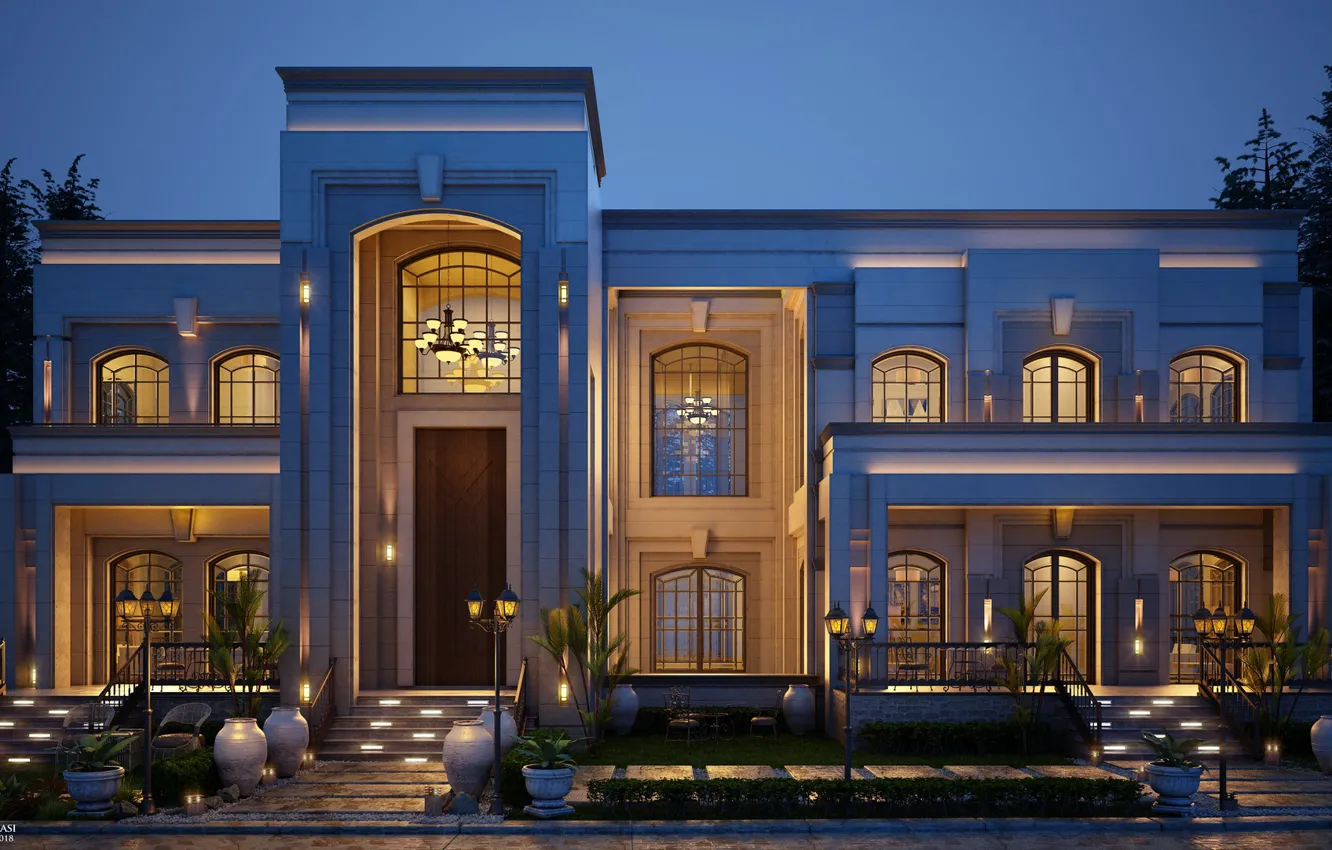 Wallpaper design, style, the building, architecture, yogesh night for ...