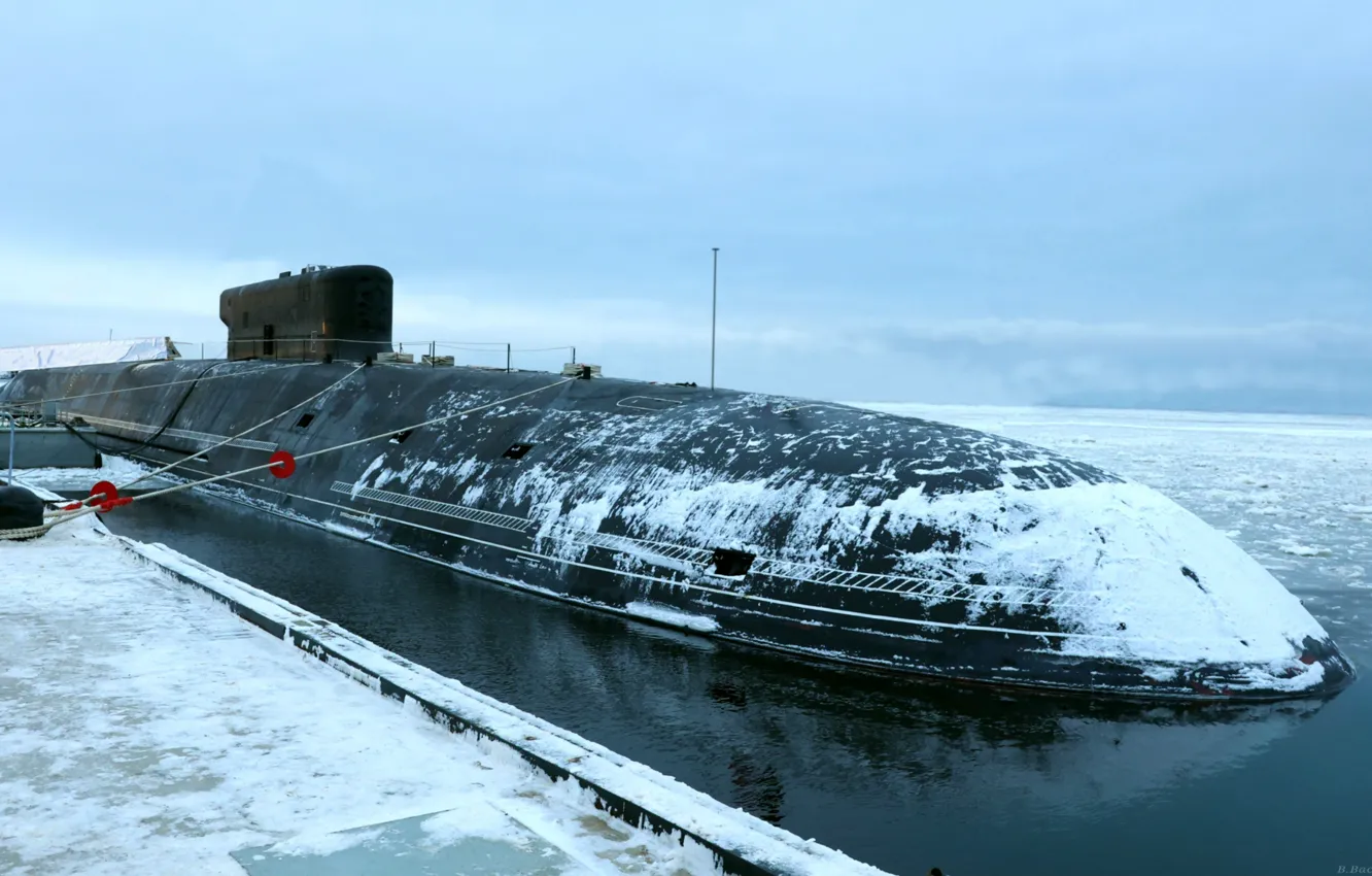 Wallpaper Nuclear submarine missile cruiser, project 955m, the Borei-M ...