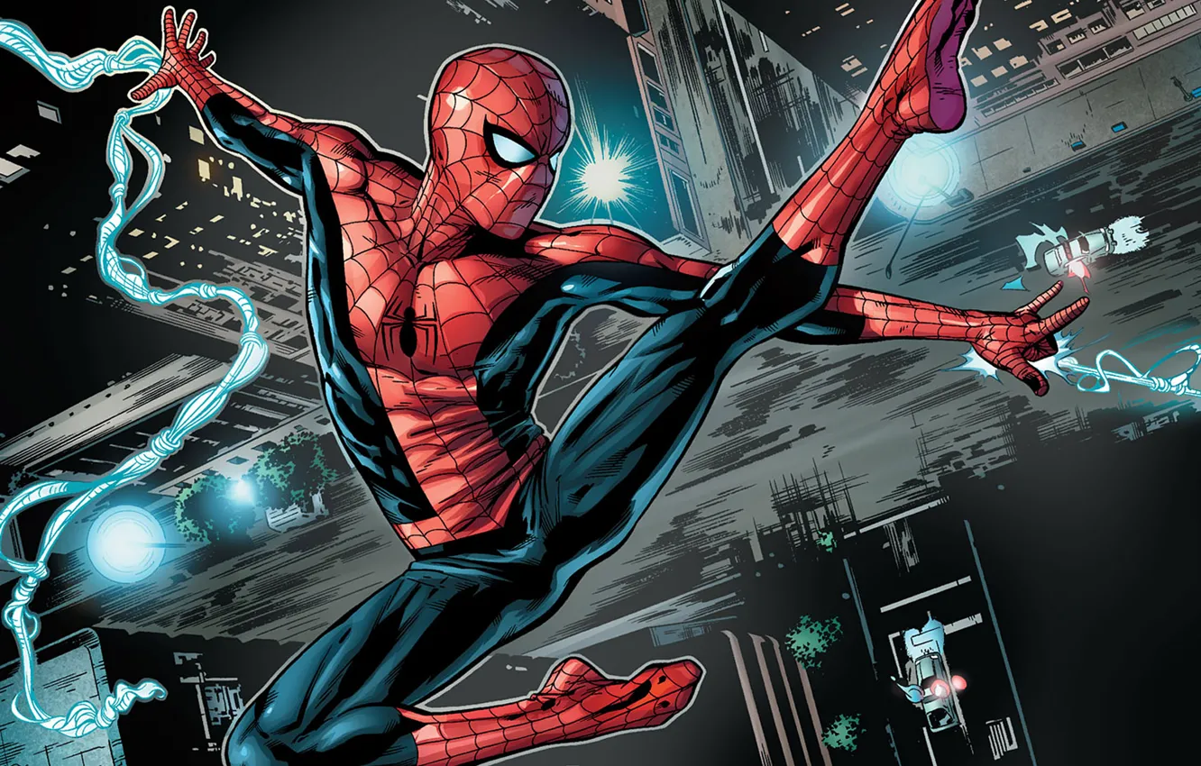 Wallpaper spider-man, flight, spider-man images for desktop, section ...