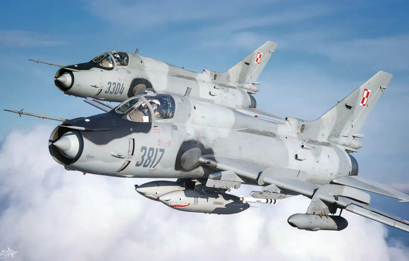 Wallpaper Clouds, Lantern, Fighter-bomber, Pilot, Cockpit, Su-22 ...