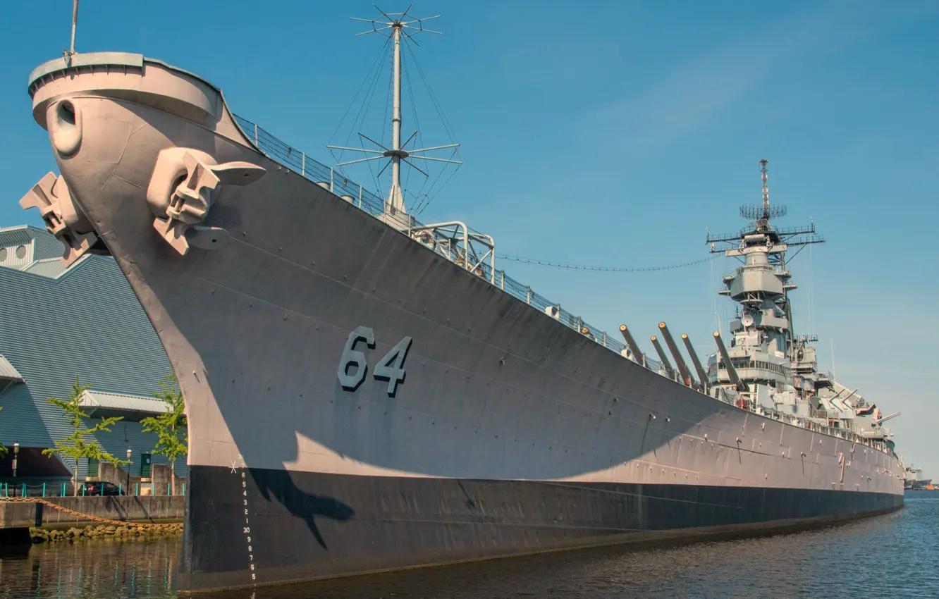 Wallpaper battleship, USS Wisconsin, BB64 for mobile and desktop ...