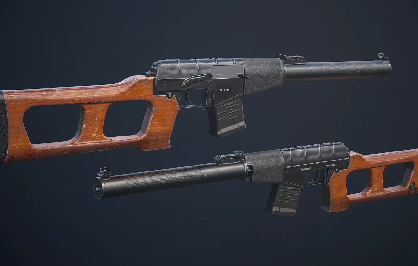 Wallpaper USSR, VSS Vintorez, A special rifle for silent shooting for ...