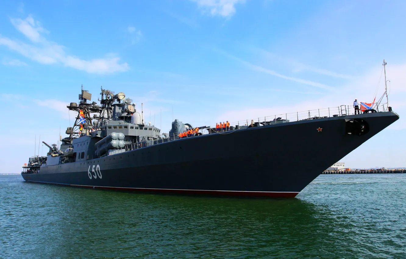 Wallpaper ship, large, Navy, anti-submarine, Admiral Chabanenko, the ...