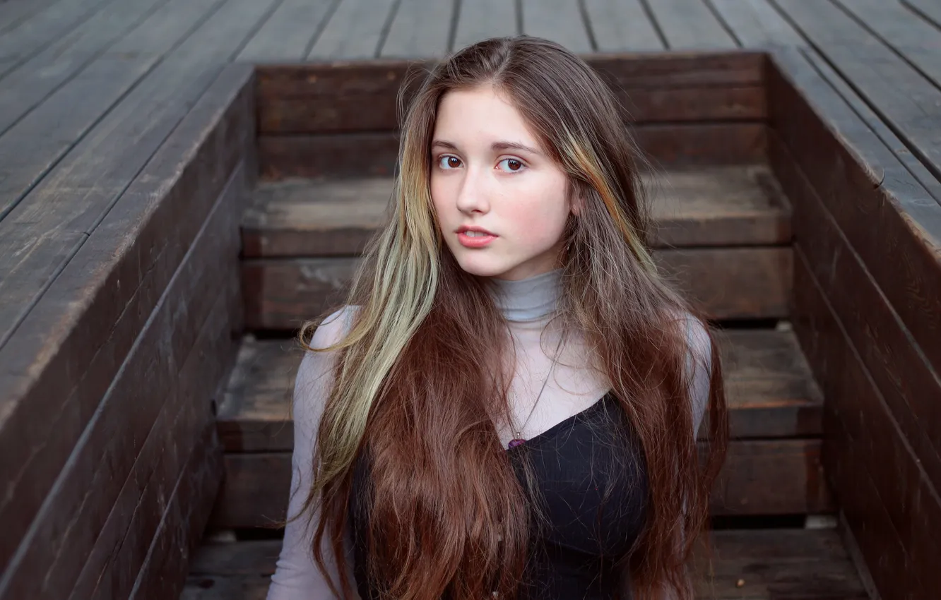 Wallpaper look, Nastya, Portrait photography, Andrey Plotnikov for mobile and desktop, section ...