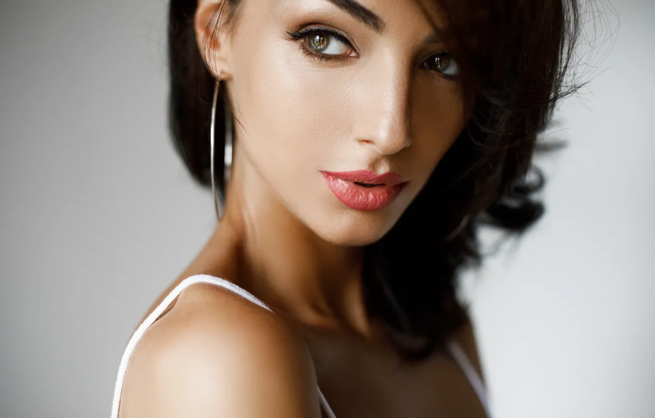 Wallpaper pretty, brunette, The Alexander Sasin for mobile and desktop ...