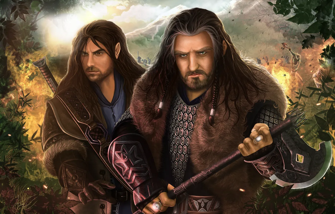 Wallpaper art, dwarf, lord of the rings, Hobbit, thorin oakenshield for ...