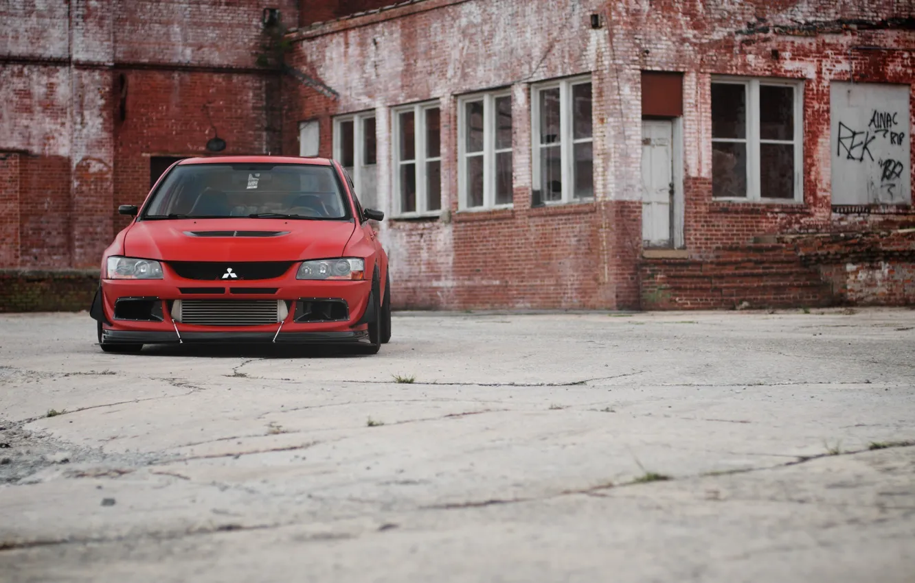 Wallpaper Red, Mitsubishi, Lancer, Red, Lancer, Evolution 9, Mitsubishi ...