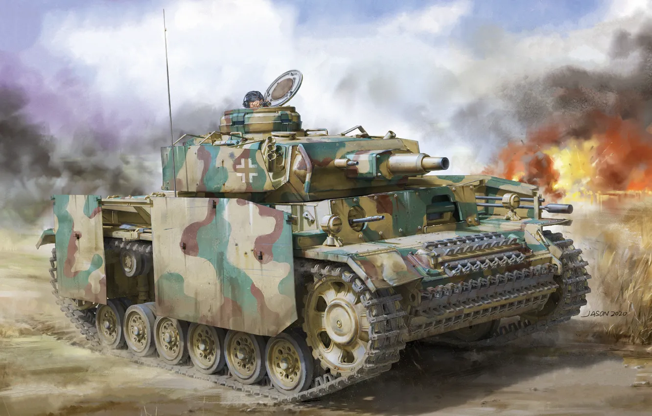 Wallpaper Germany, tank, the Wehrmacht, average, Jason, Panzerwaffe, Pz ...