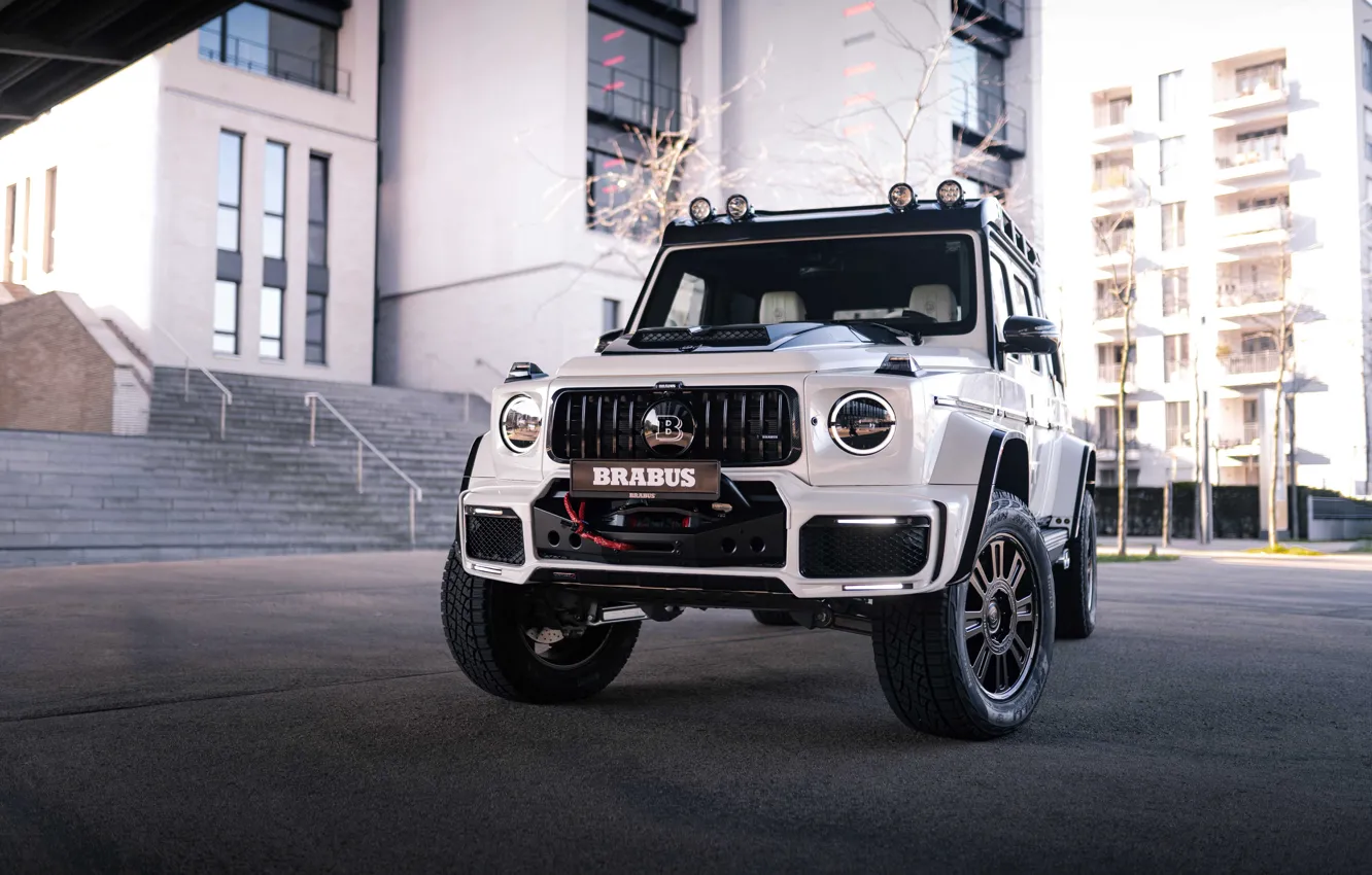 Wallpaper Mercedes-Benz, Mercedes, Brabus, Front, White, Brabus 800 ...