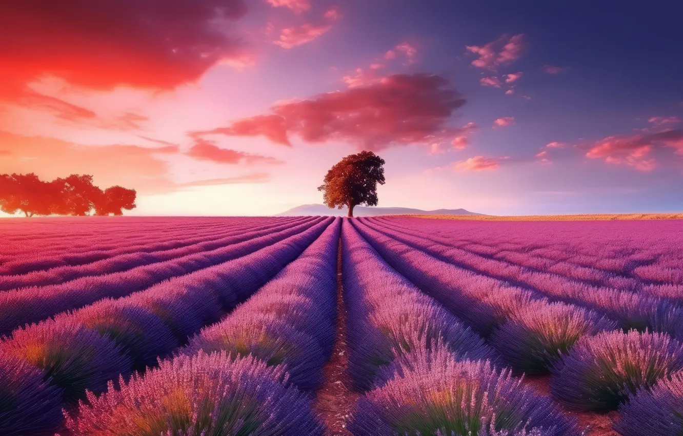 Wallpaper field, summer, clouds, landscape, flowers, nature, strip ...