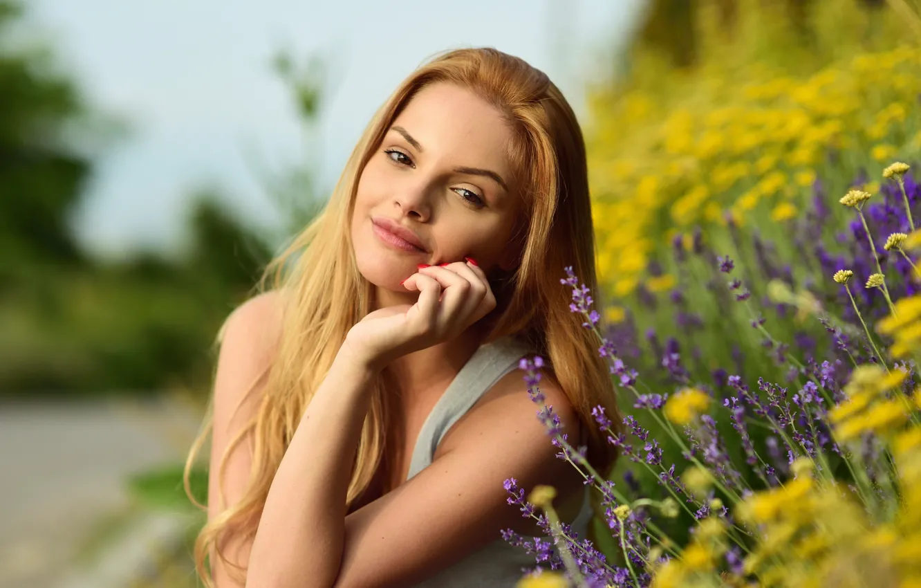 Wallpaper summer, girl, portrait for mobile and desktop, section ...