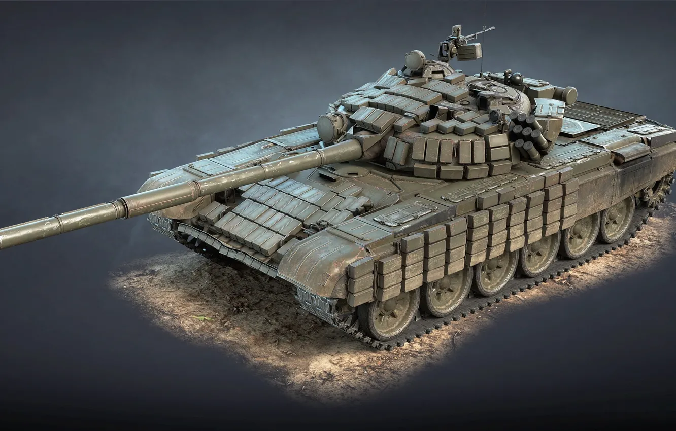 Wallpaper USSR, main battle tank, T-72B (1985) for mobile and desktop, section оружие ...