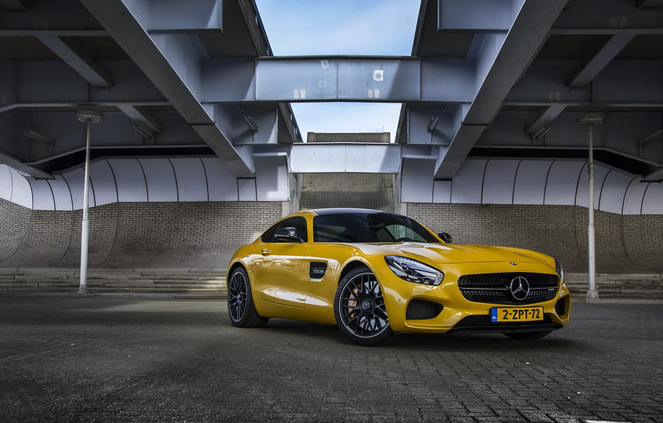 Wallpaper Mercedes-Benz, AMG, yellow for mobile and desktop, section ...