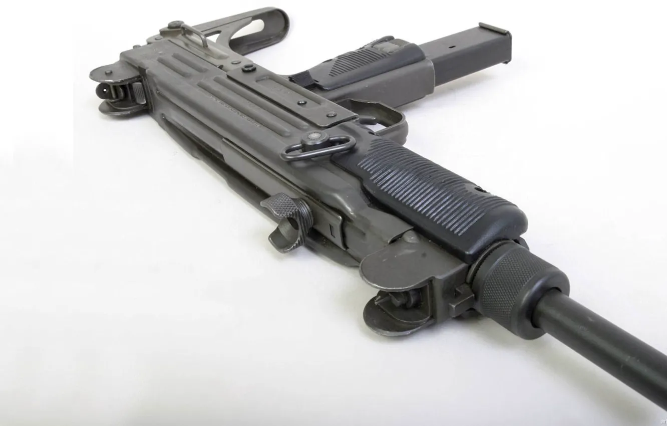 Wallpaper weapons, white background, Uzi, Israel Military Industries ...