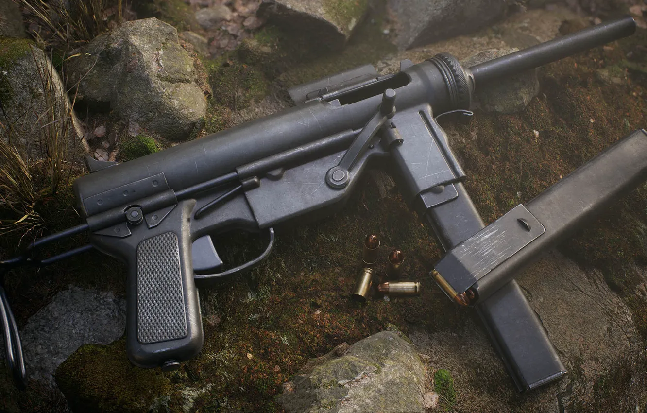 Wallpaper USA, Grease gun, Stefan Engdahl, american submachine gun for ...