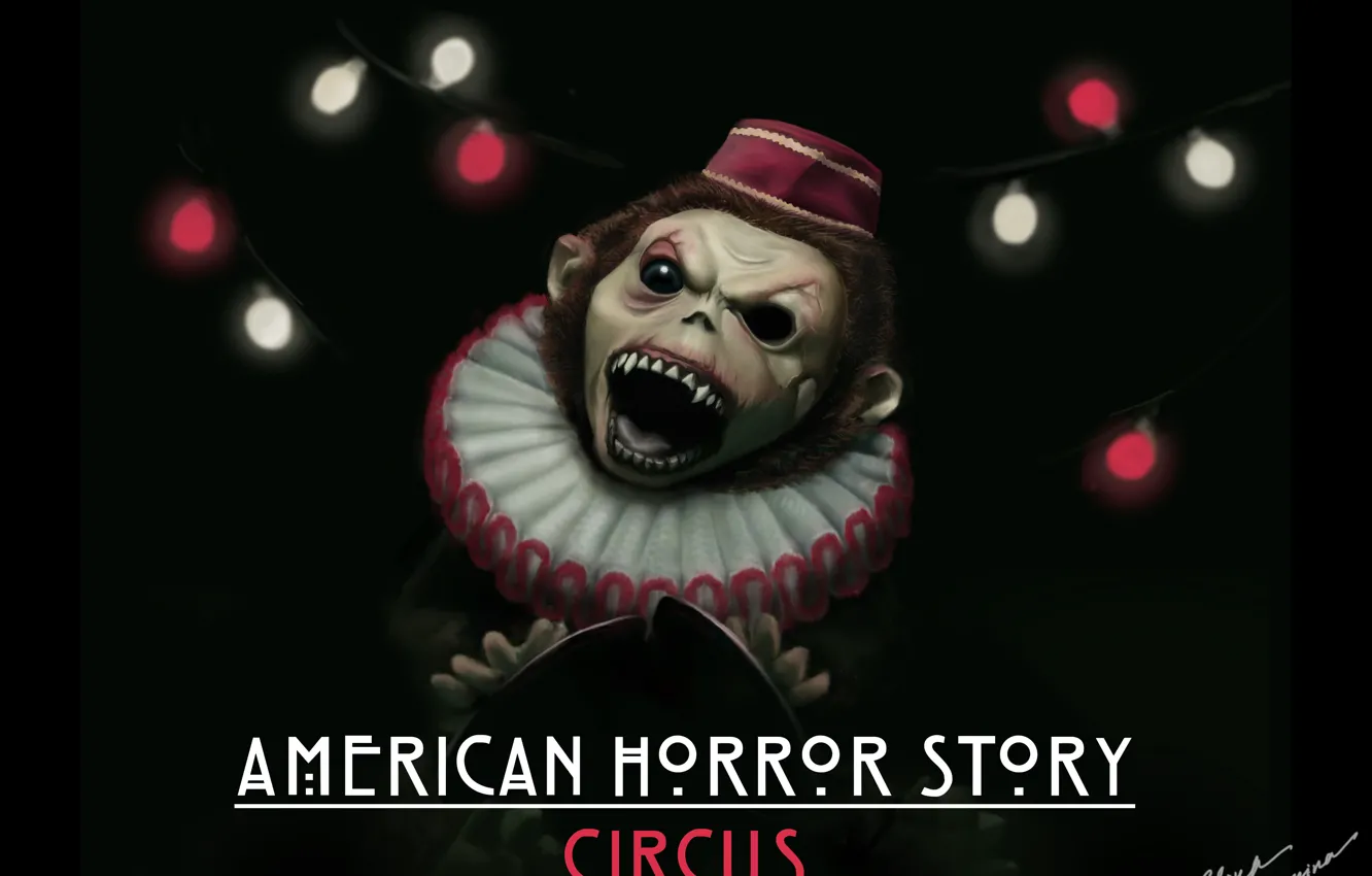 Wallpaper monkey, digital art, american horror story, circus, fan ...