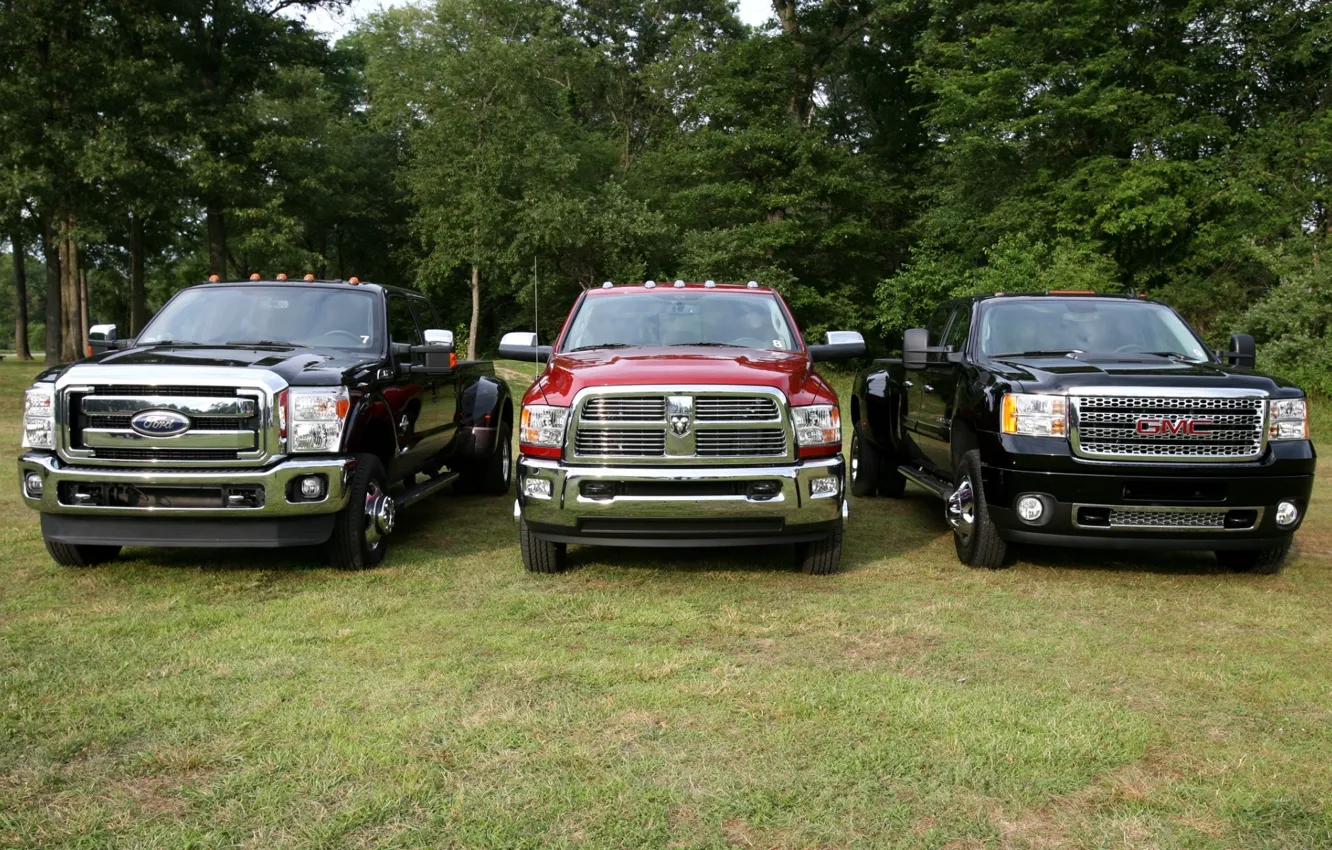 Wallpaper trees, background, Ford, Ford, Dodge, jeep, Dodge, pickup for ...