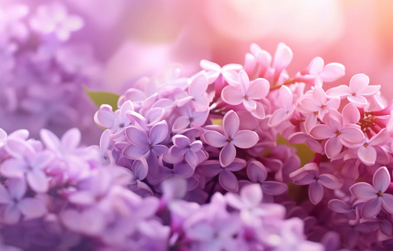 Wallpaper flowers, spring, flowering, lilac, AI art, neural network for ...