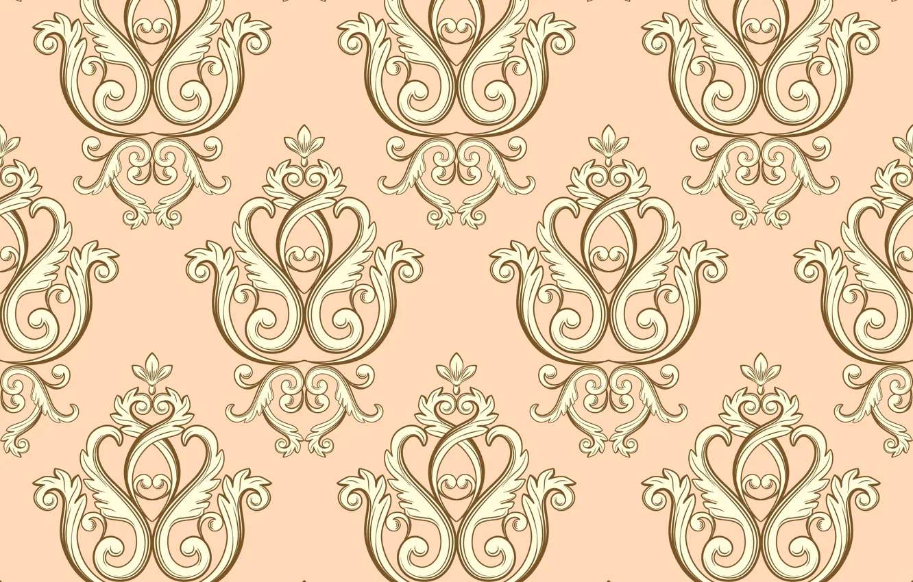 Wallpaper retro, pattern, ornament, texture, vintage, pattern, seamless ...