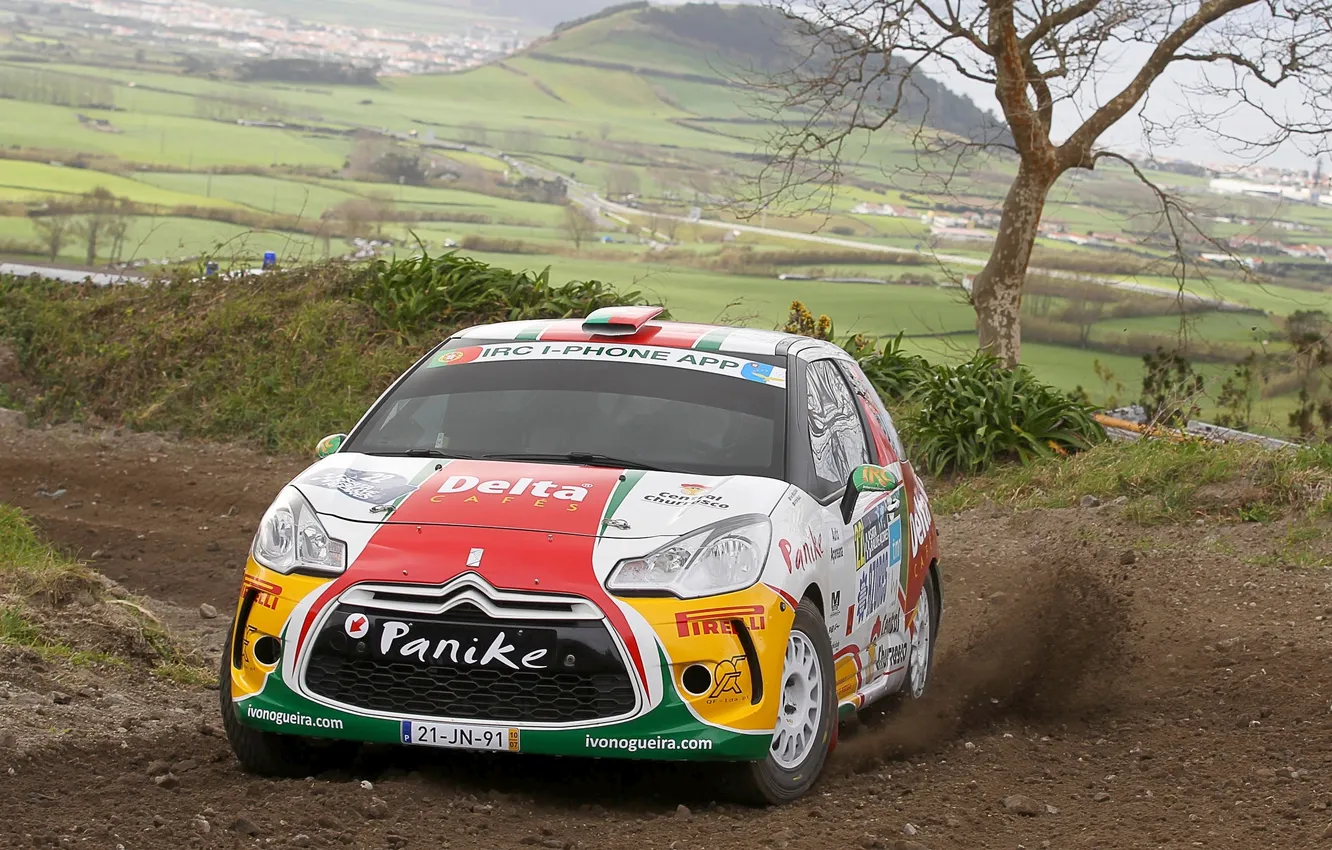 Wallpaper machine, auto, race, sport, lights, turn, Citroen, the front ...