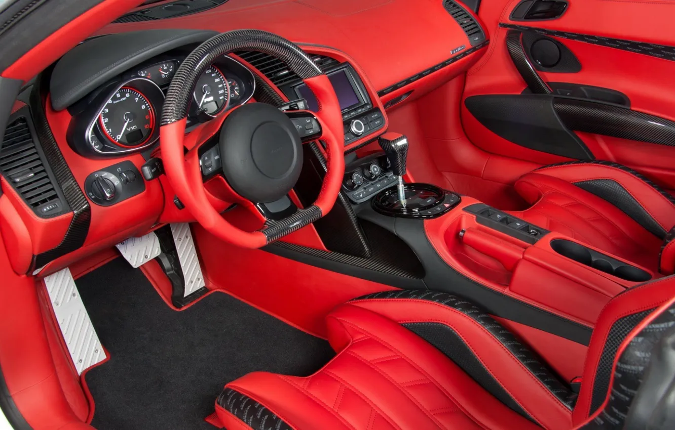 Wallpaper Audi, Red, Audi R8, Spyder, Mansory, Audi R8 Spyder, R8 ...