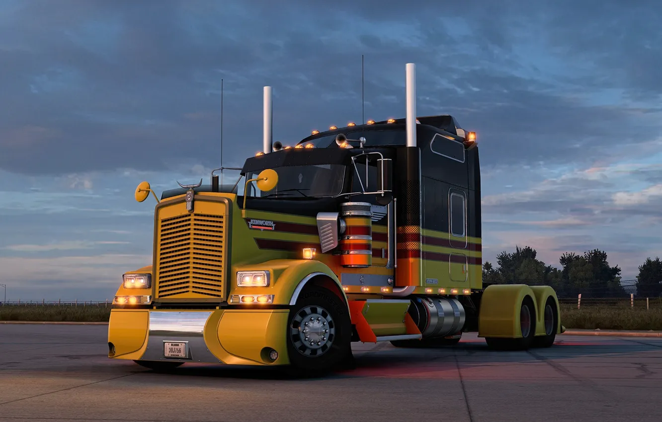 Wallpaper tuning, the game, Truck, Art, Kenworth, ATS, American Truck ...
