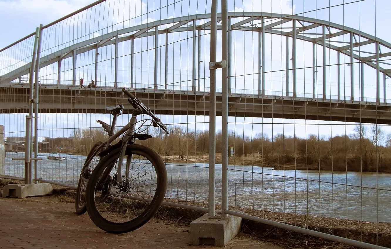 Wallpaper road, bridge, bike for mobile and desktop, section настроения ...