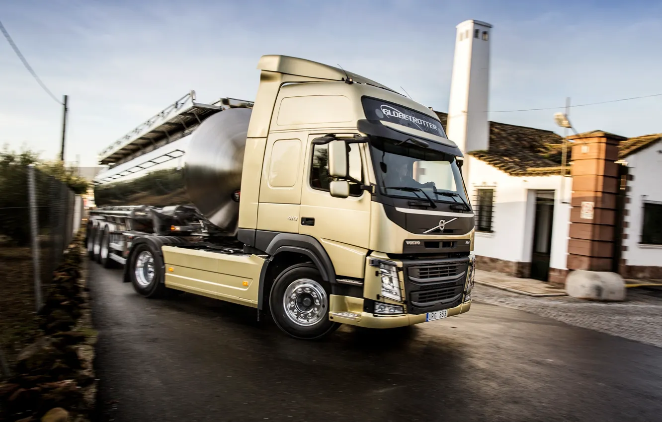 Wallpaper house, Volvo, crossroads, tractor, tank, FM410 for mobile and ...