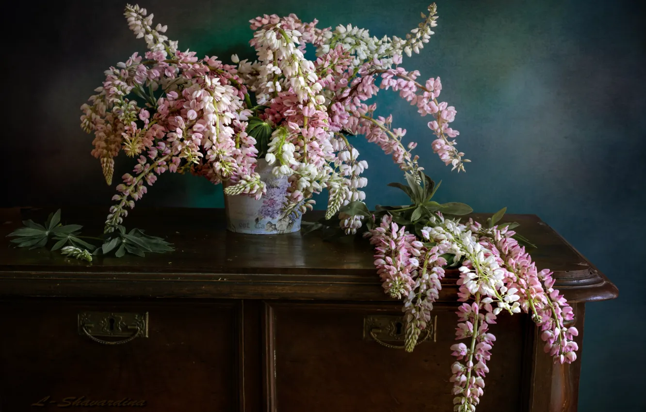 Wallpaper bouquet, chest, Lupin for mobile and desktop, section цветы ...